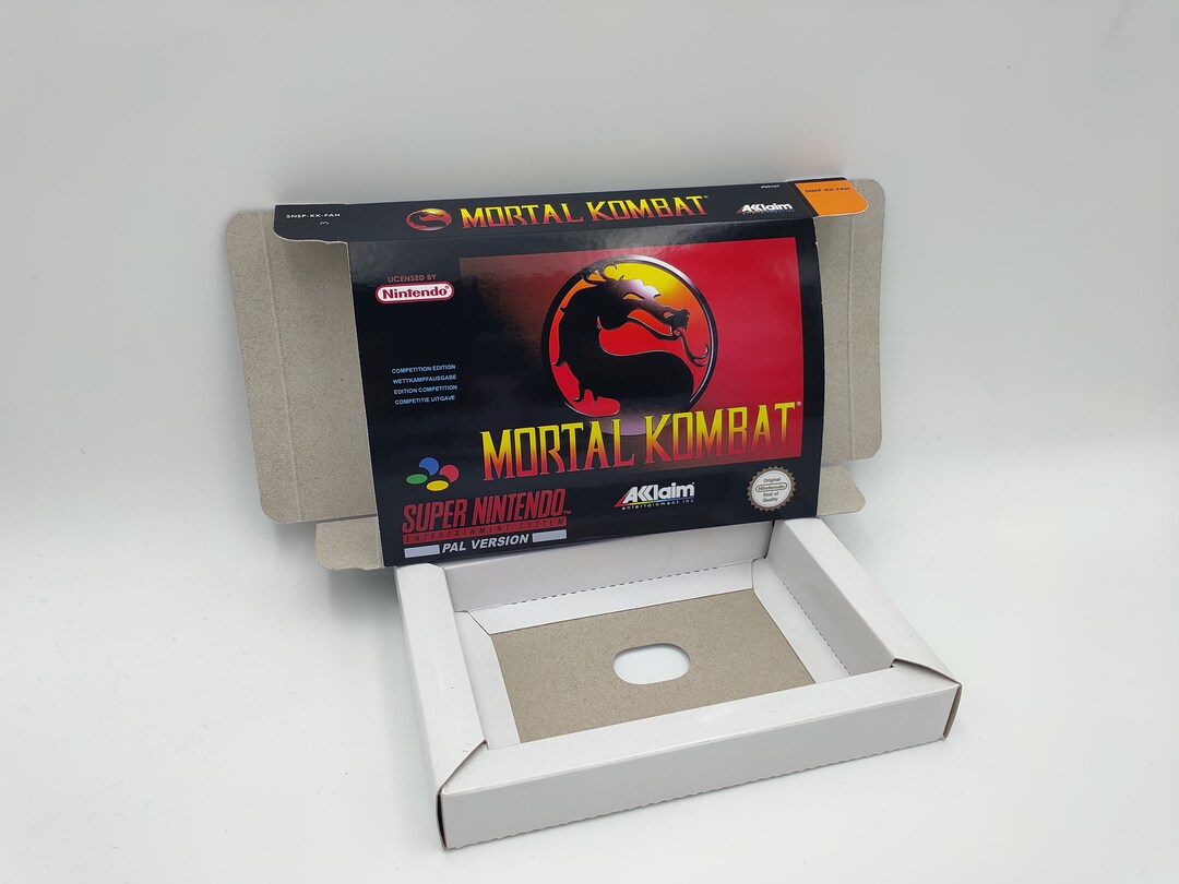 Mortal Kombat - PAL - Replacement Box With Inner Tray Option - SNES ...