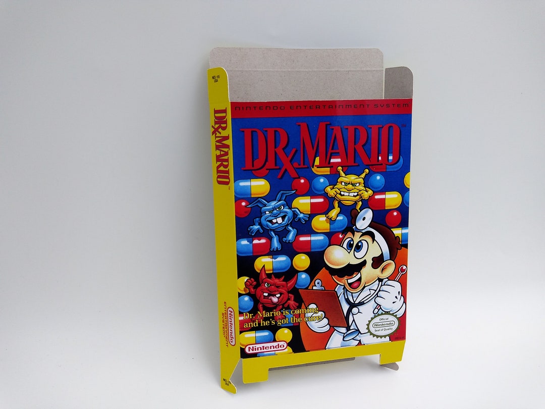 Dr. Mario - Replacement Box, Dust Cover, Block - PAL or NTSC - NES ...