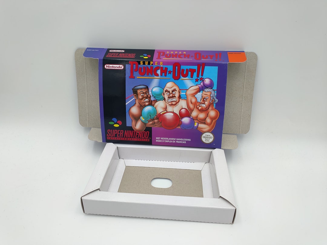 Super Punch Out - Replacement Box With Inner Tray Option - NTSC or PAL ...