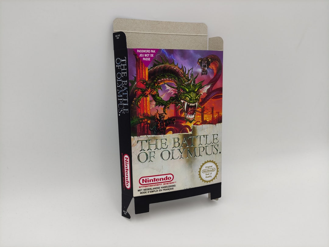 The Battle of Olympus - Replacement Box, Dust Cover, Block - NES ...