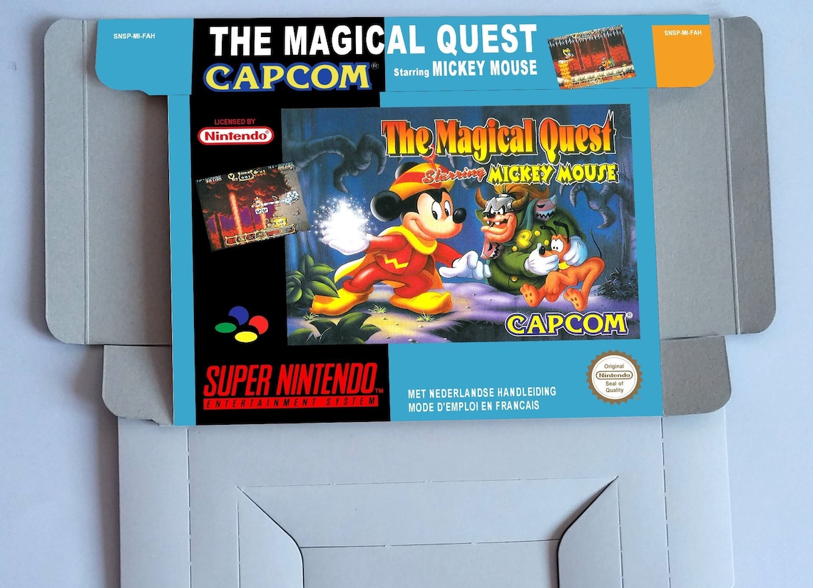 The Magical Quest starring Mickey Mouse box with insert | Etsy