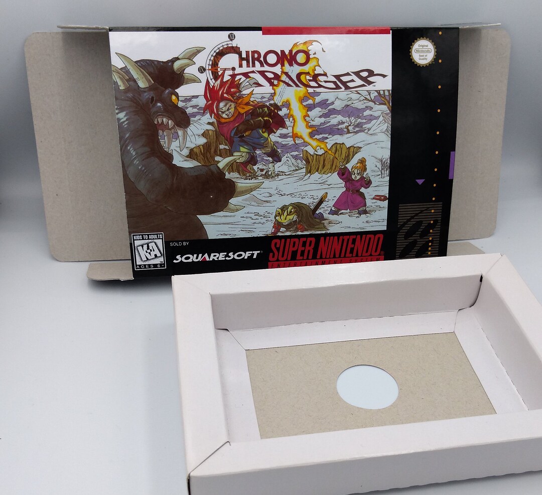 Chrono Trigger - Replacement Box With Inner Tray Option - PAL or NTSC ...