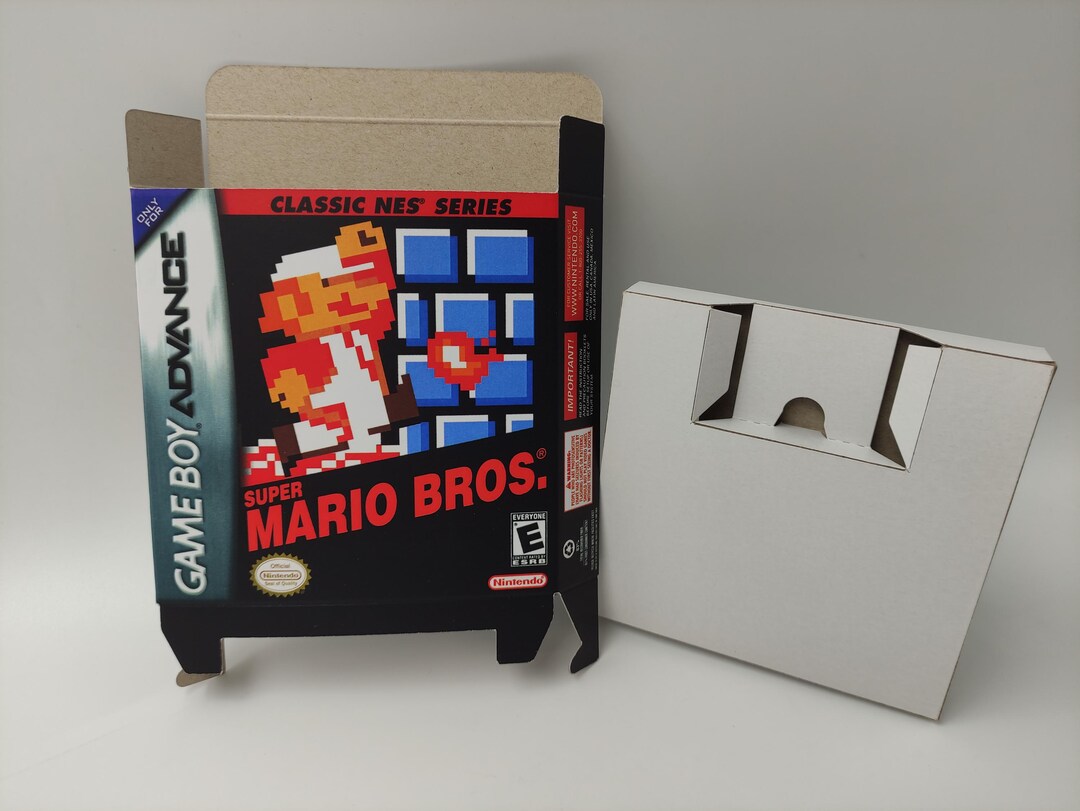 Super Mario Bros - Replacement Box With Inner Tray Option - GBA/ Game ...