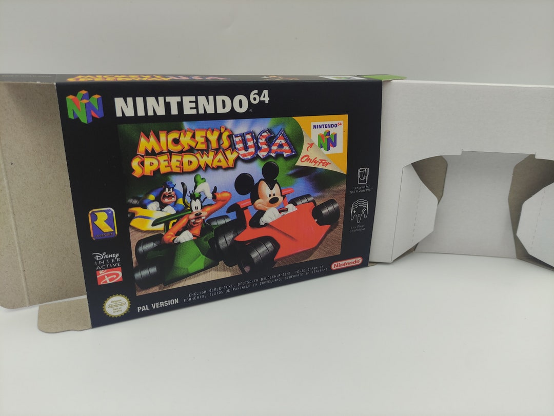 Mickey's Speedway USA - Box With Inner Tray Option - PAL - N64 - Thick ...