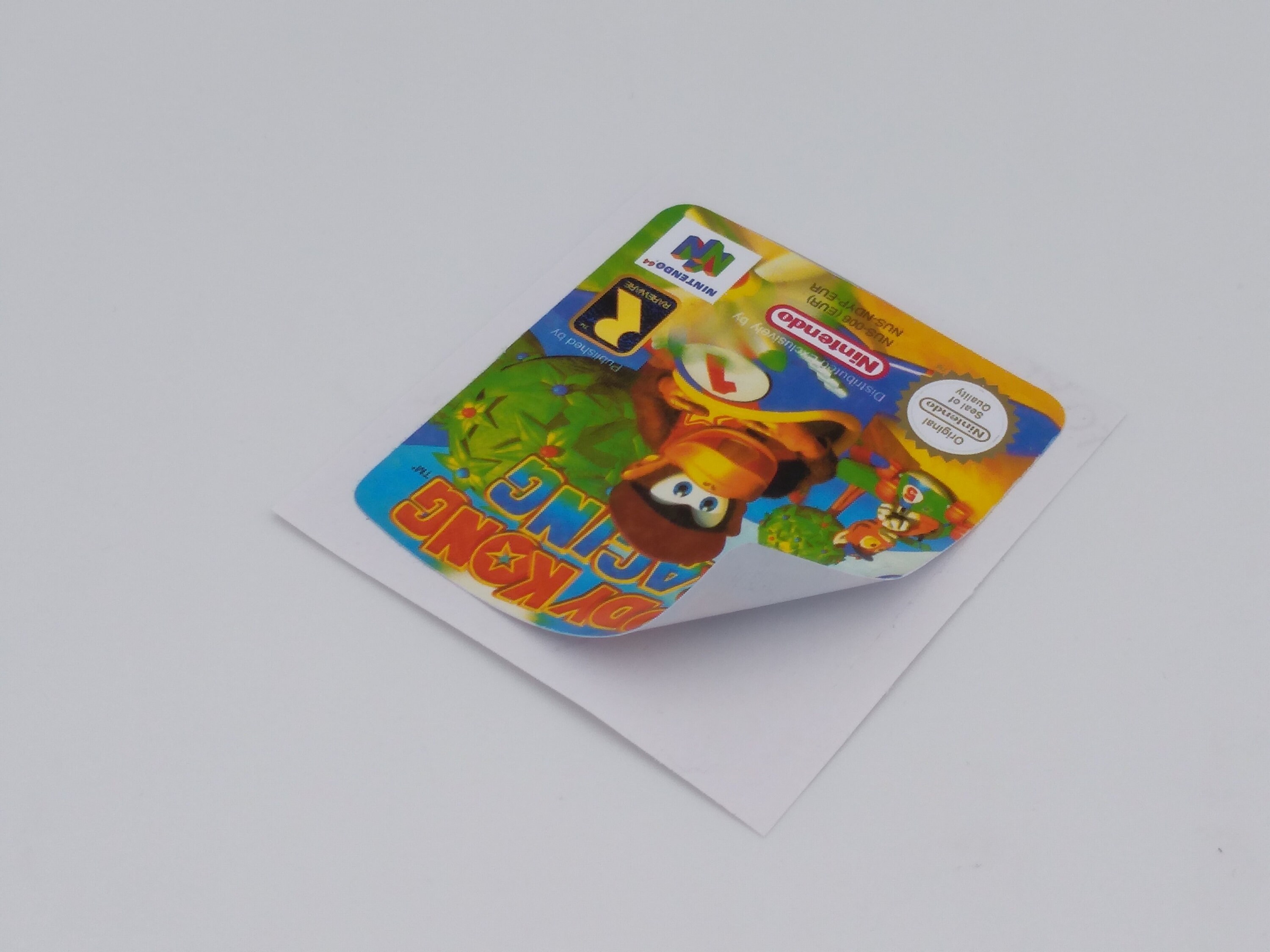Diddy Kong Racing - Label/ Sticker for Nintendo 64 Cartridge ...