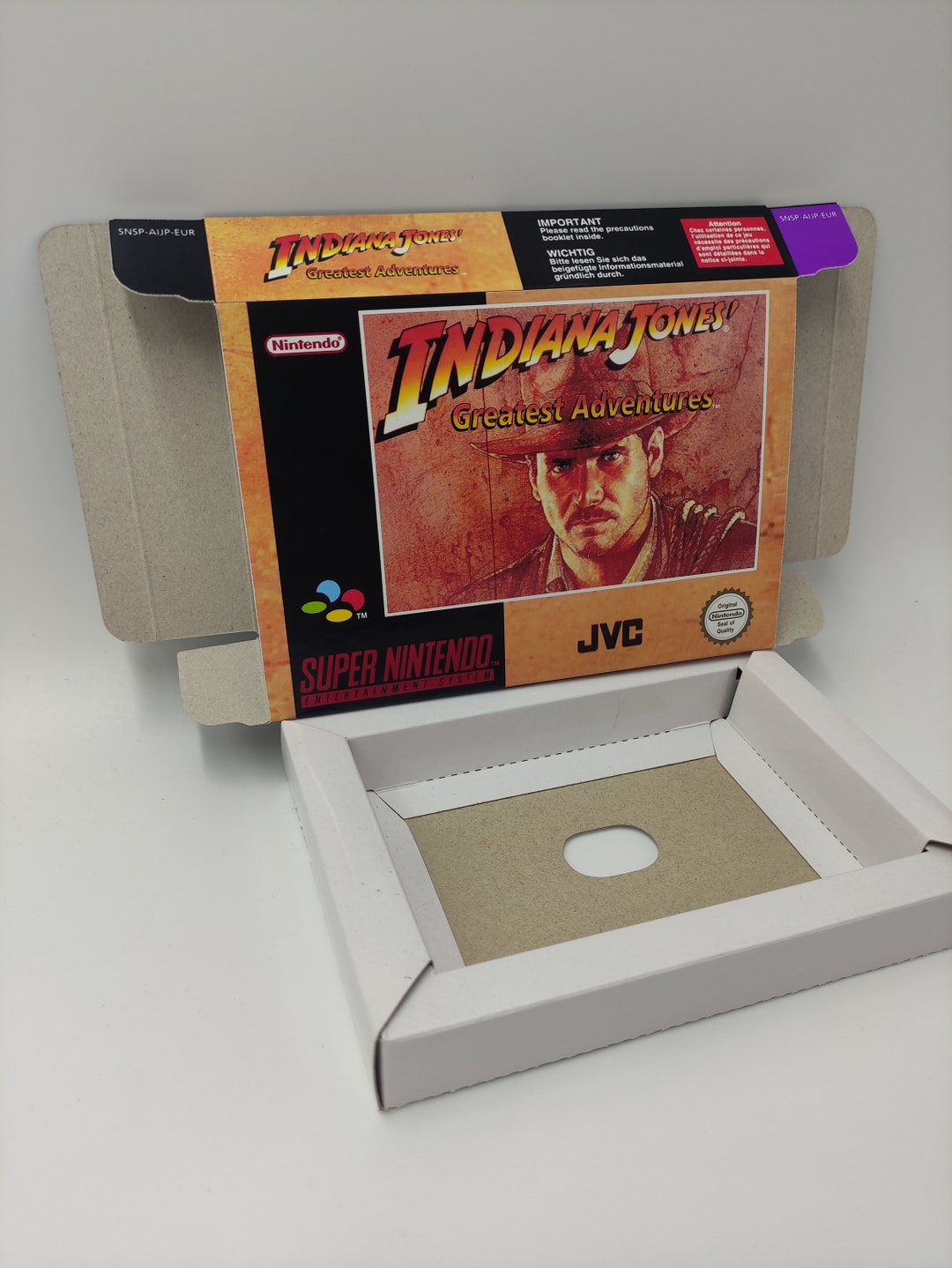 Indiana Jones Greatest Adventure - Replacement Box With Inner Tray ...