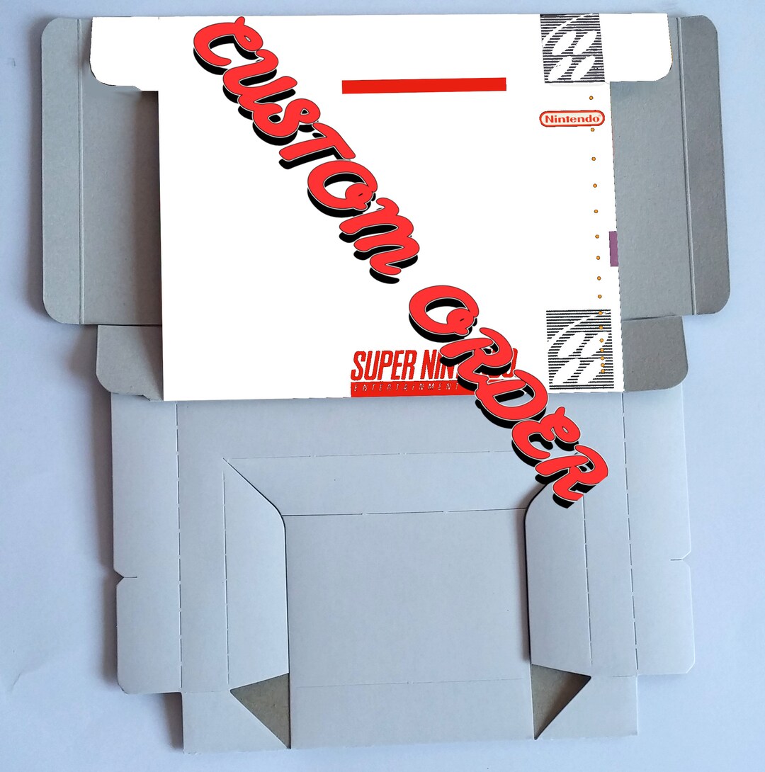 SNES Custom Boxes. Ask Before Buying About the Availability of the ...