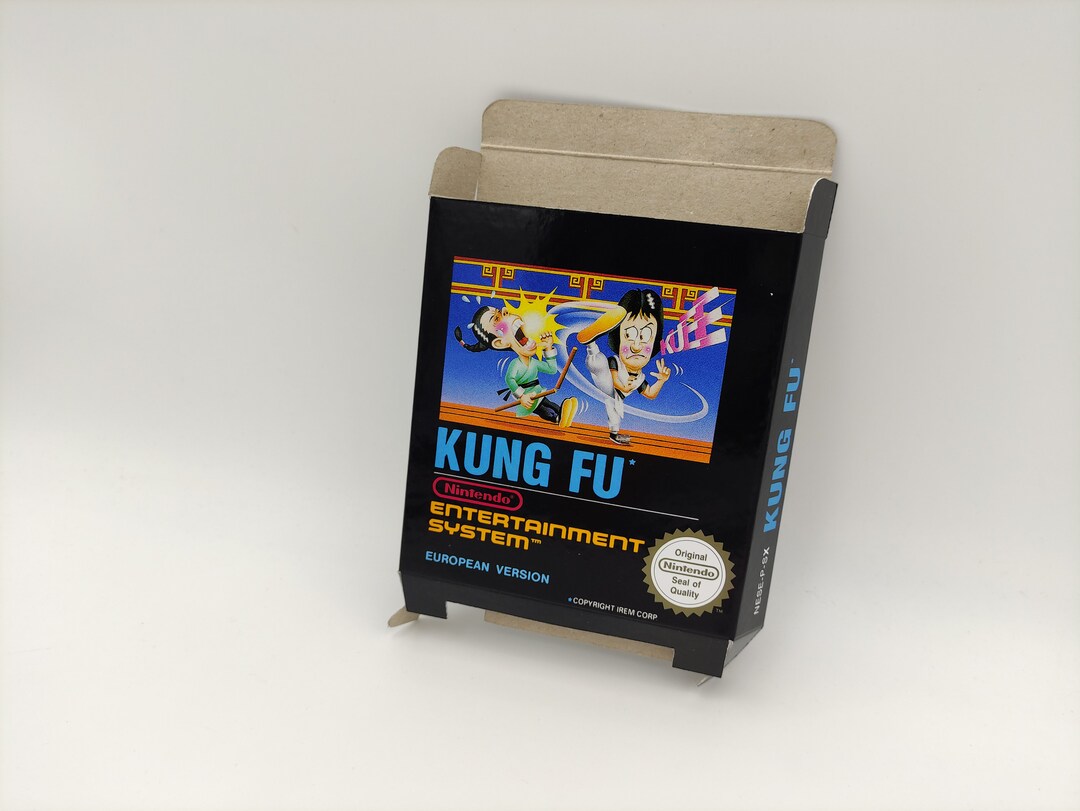 Kung Fu - Replacement Box, Dust Cover, Block - NES - Thick Cardboard as ...