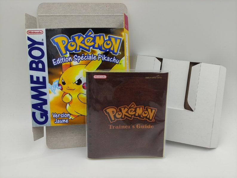 Pokemon Yellow - Replacement Box, Manual, Inner Tray - NTSC, PAL or ...