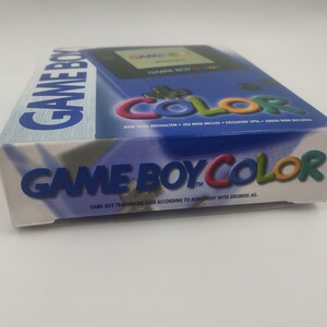 Game Boy Color Blue - Replacement - Console Box - Box Only - Gray ...