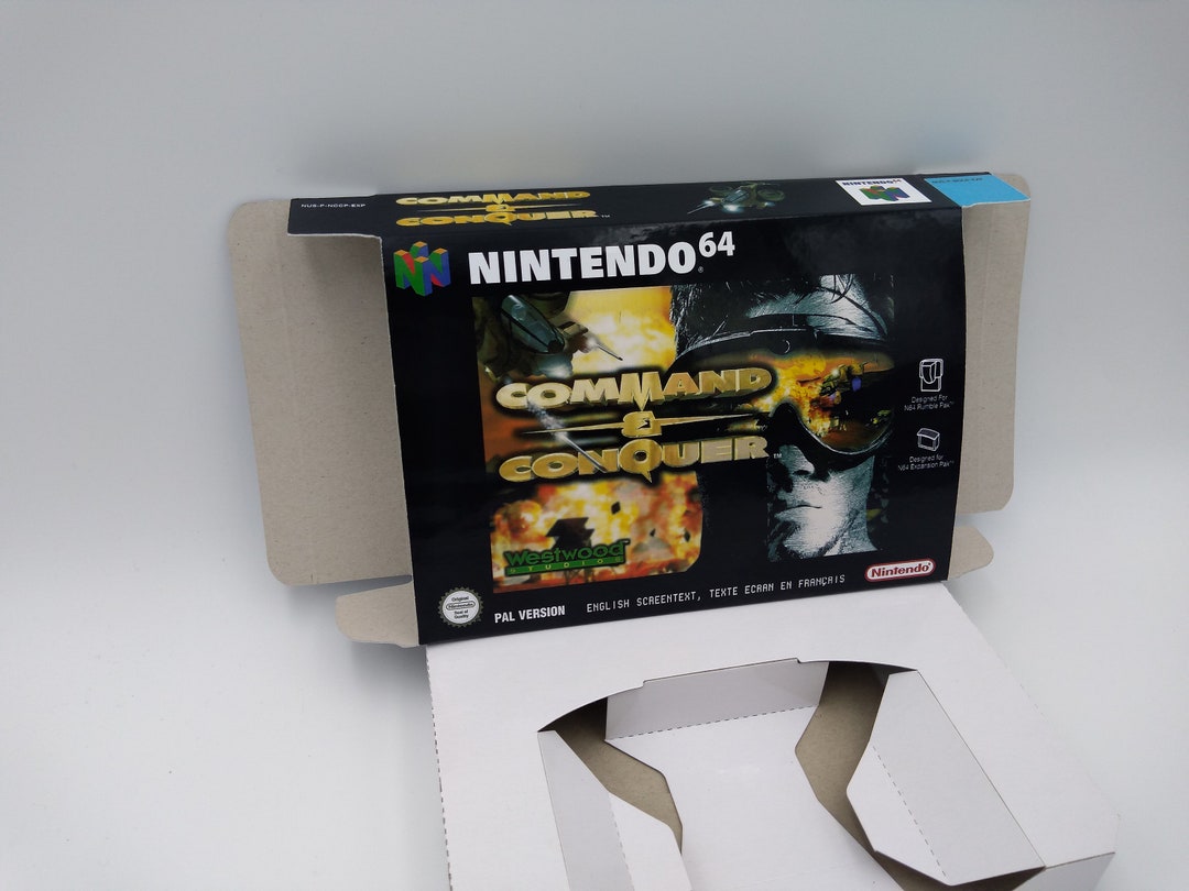 Command & Conquer - Box With Inner Tray Option - Ntsc or PAL - N64 ...