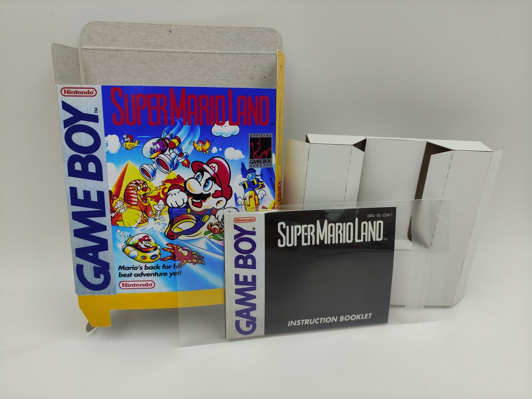 Super Mario Land - Replacement Box, Manual, Inner Tray - NTSC, PAL ...