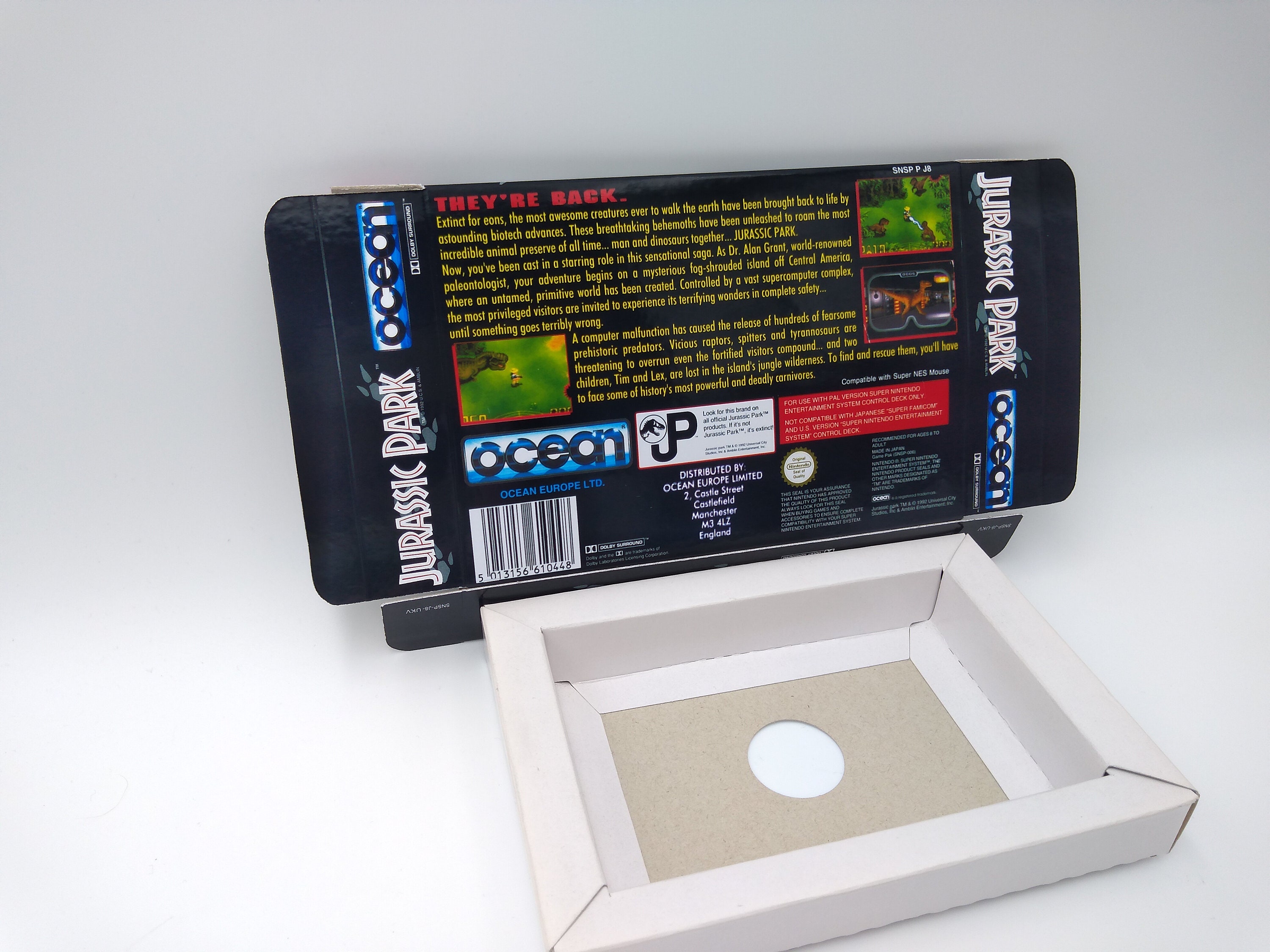 Jurassic Park - Replacement Box With Insert Option - PAL or NTSC Region ...