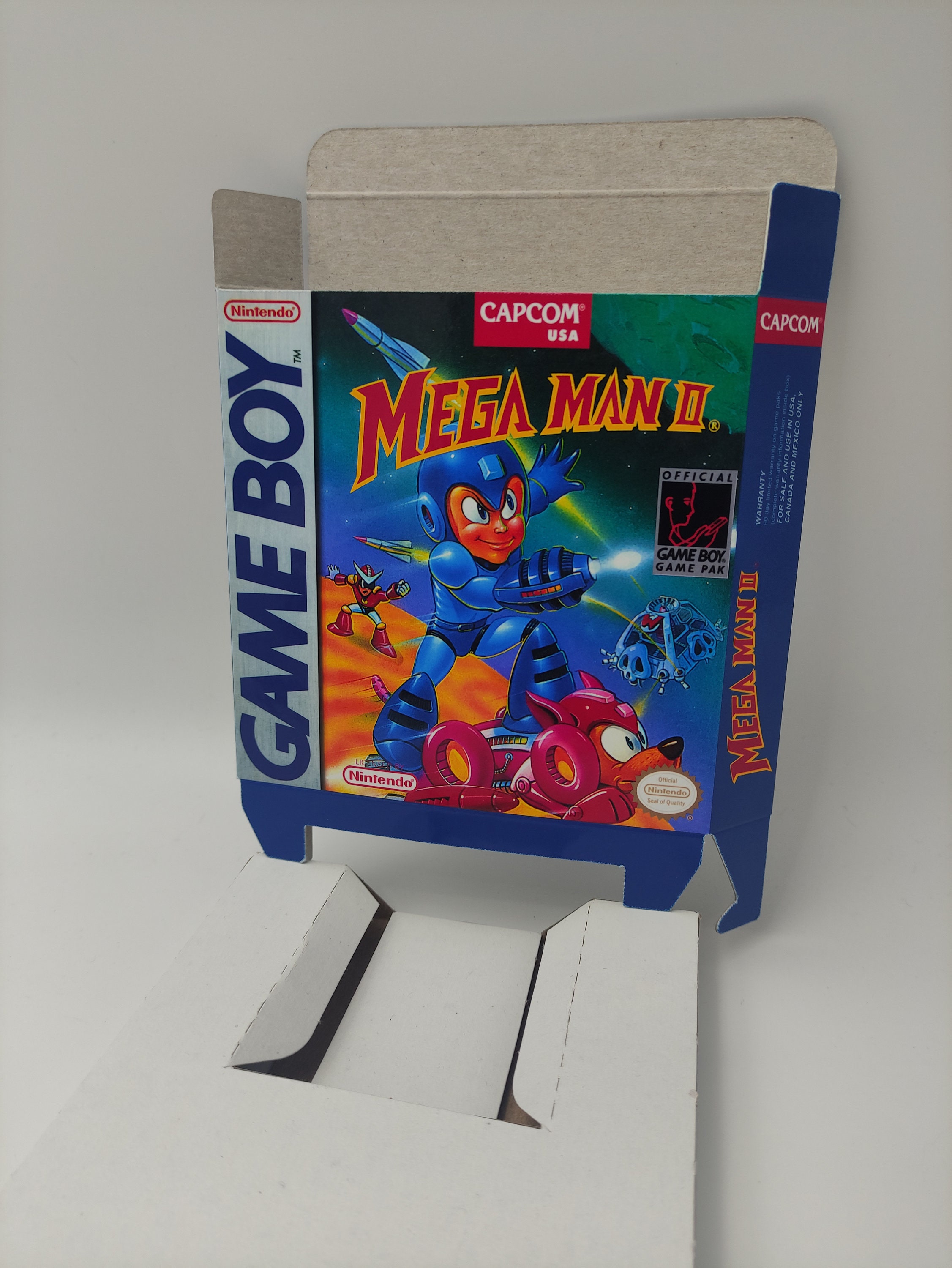 Mega Man II Game Boy/ GB Replacement Box With Inner Tray Option Thick ...