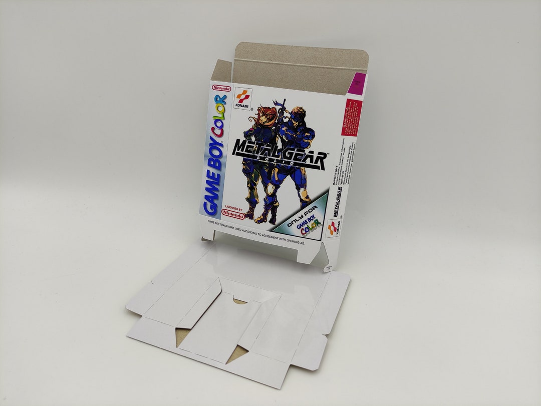 Metal Gear Solid - Replacement Box With Inner Tray Option - Game Boy ...