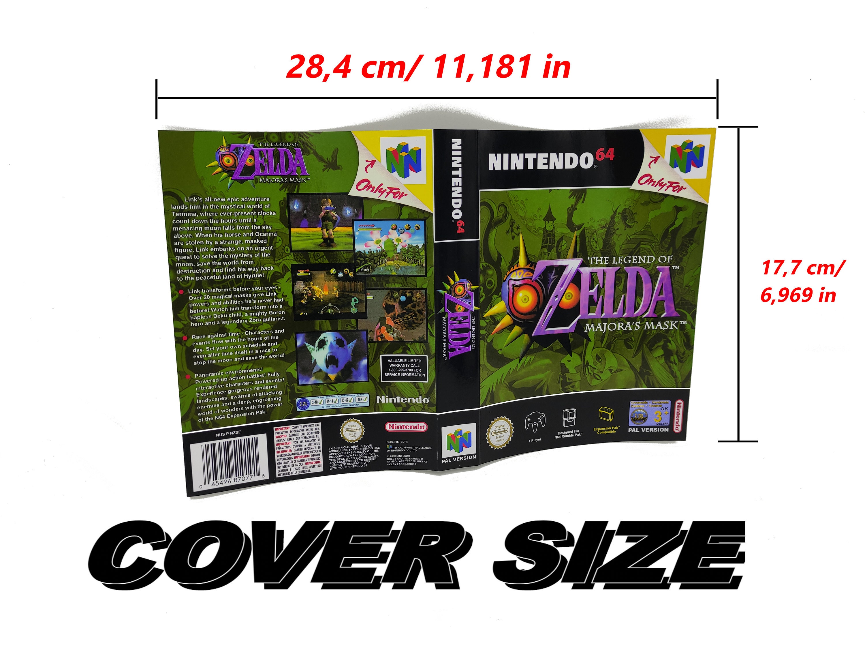 Nintendo 64 COVERS X 5, Game Case, Cover Only for N64 Games. -- Choose ...