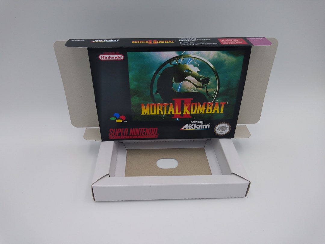 Mortal Kombat II - NTSC or PAL - Replacement Box With Inner Tray Option ...