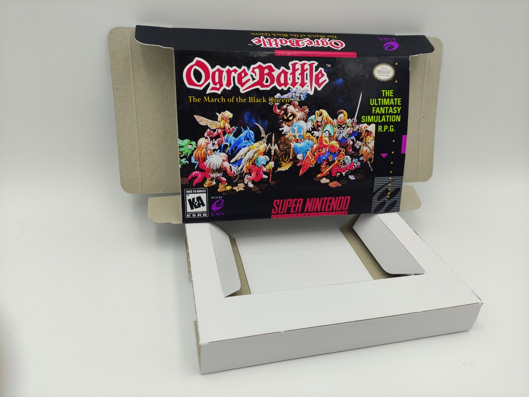 Ogre Battle - Replacement Box With Inner Tray Option - NTSC Region ...