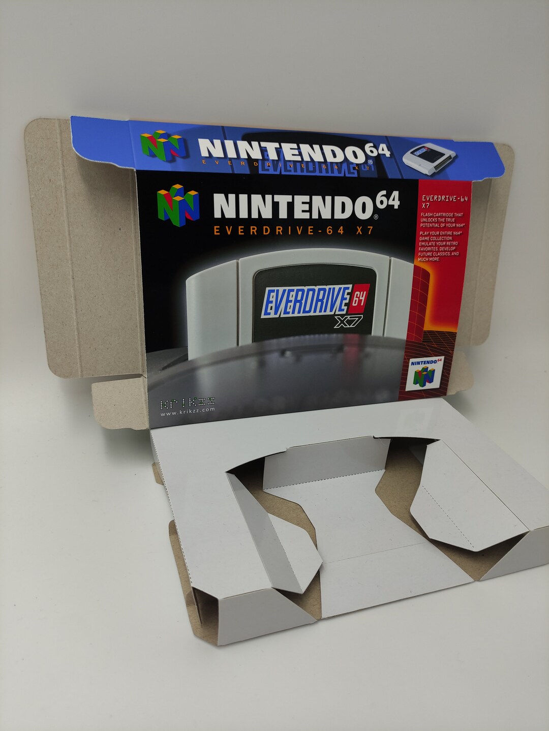 Everdrive - Box With Inner Tray Option - N64 - Thick Cardboard. Top ...