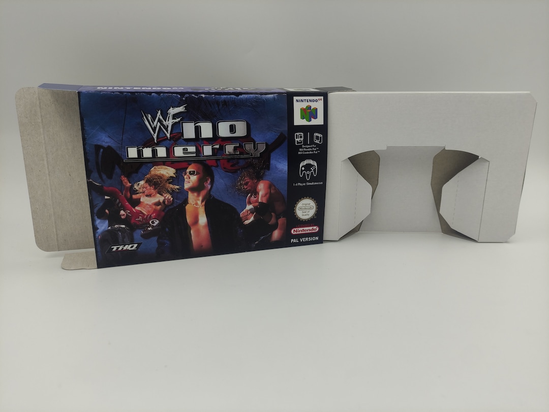 WWF No Mercy - PAL - Replacement Box With Inner Tray Option - N64 ...