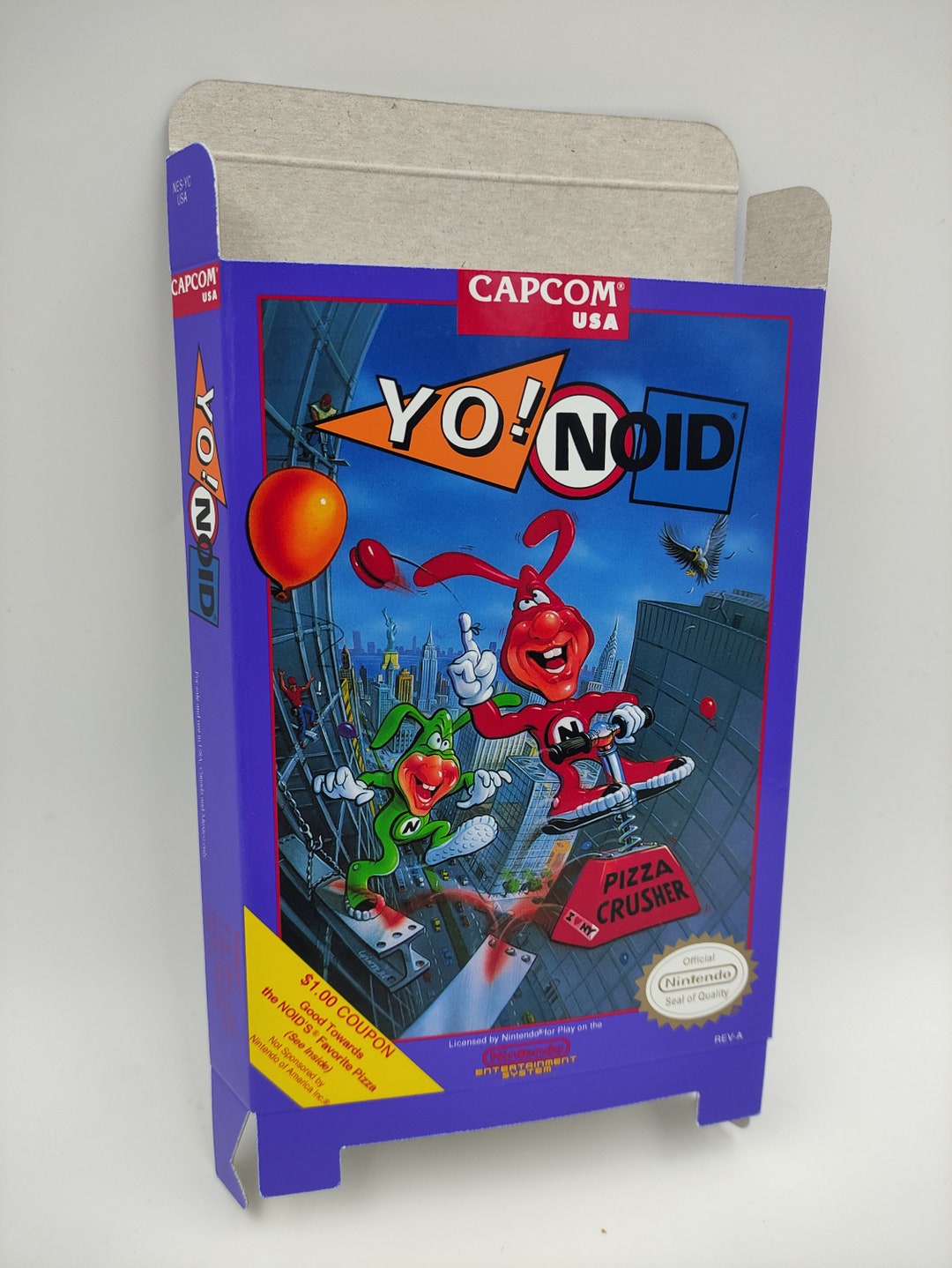 Yo Noid Replacement Box Dust Cover Block NES Box Replacement Only Thick Cardboard as in the Original. Top Quality Etsy