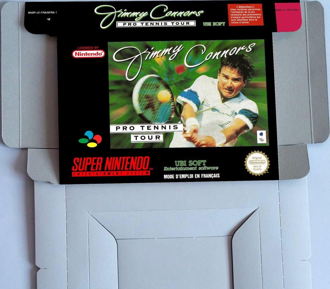 Jimmy Connors Pro Tennis Tour - PAL - Replacement Box With Inner Tray ...