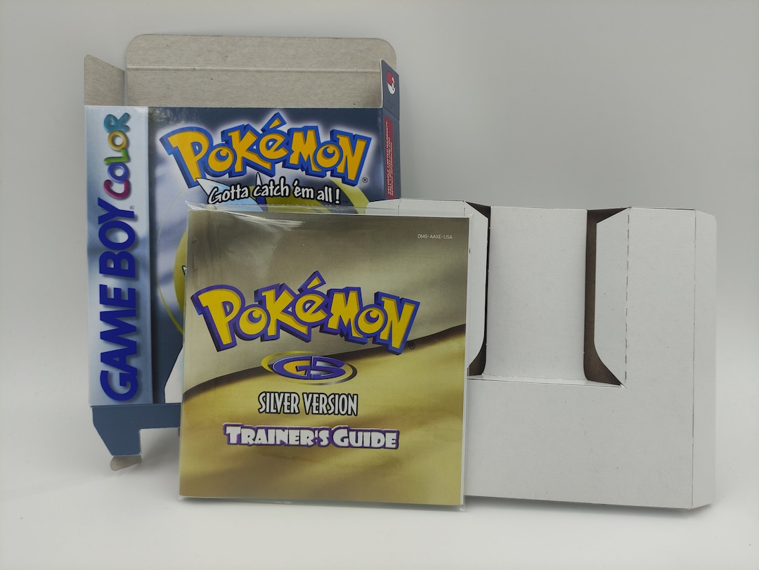 Pokemon Silver - NTSC or PAL - Box, Manual, Inner Tray - Game Boy Color ...