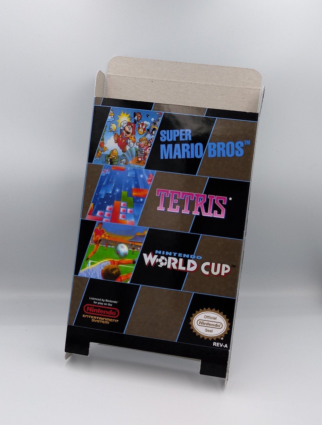 Super Mario Bros, Tetris, World Cup - Replacement Box, Dust Cover ...