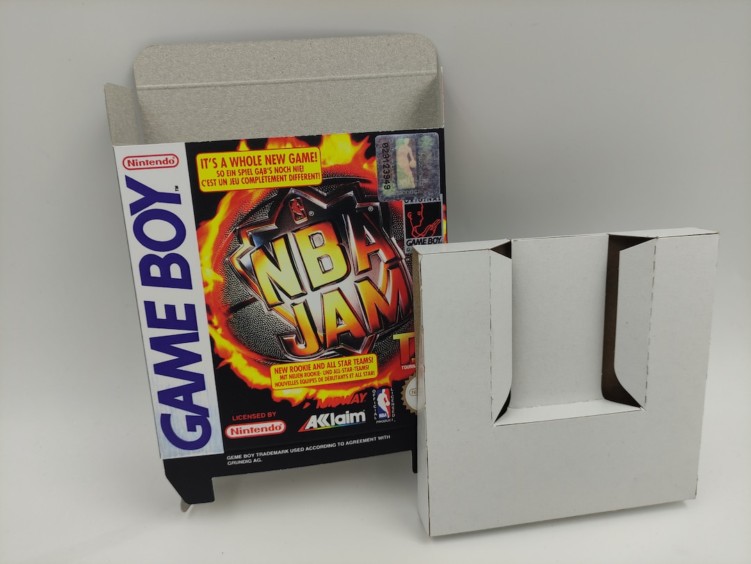 NBA Jam: Tournament Edition - Game Boy/gb - Replacement Box With Inner ...