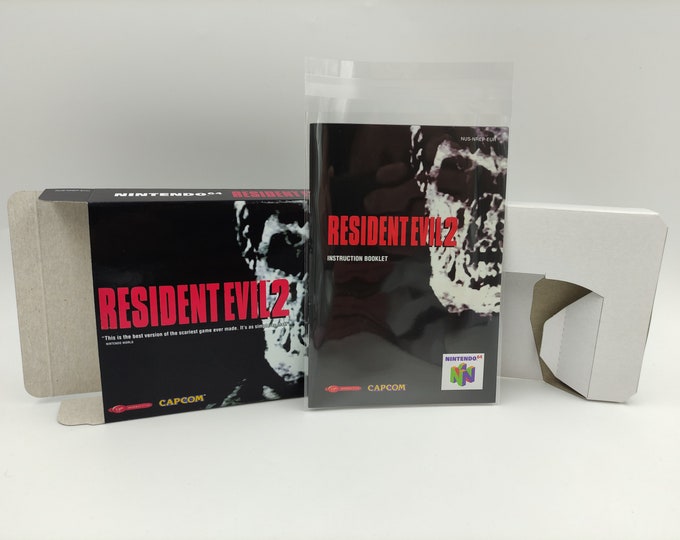 Resident Evil 2 - Replacement Box, Manual With Inner Tray Option - NTSC ...
