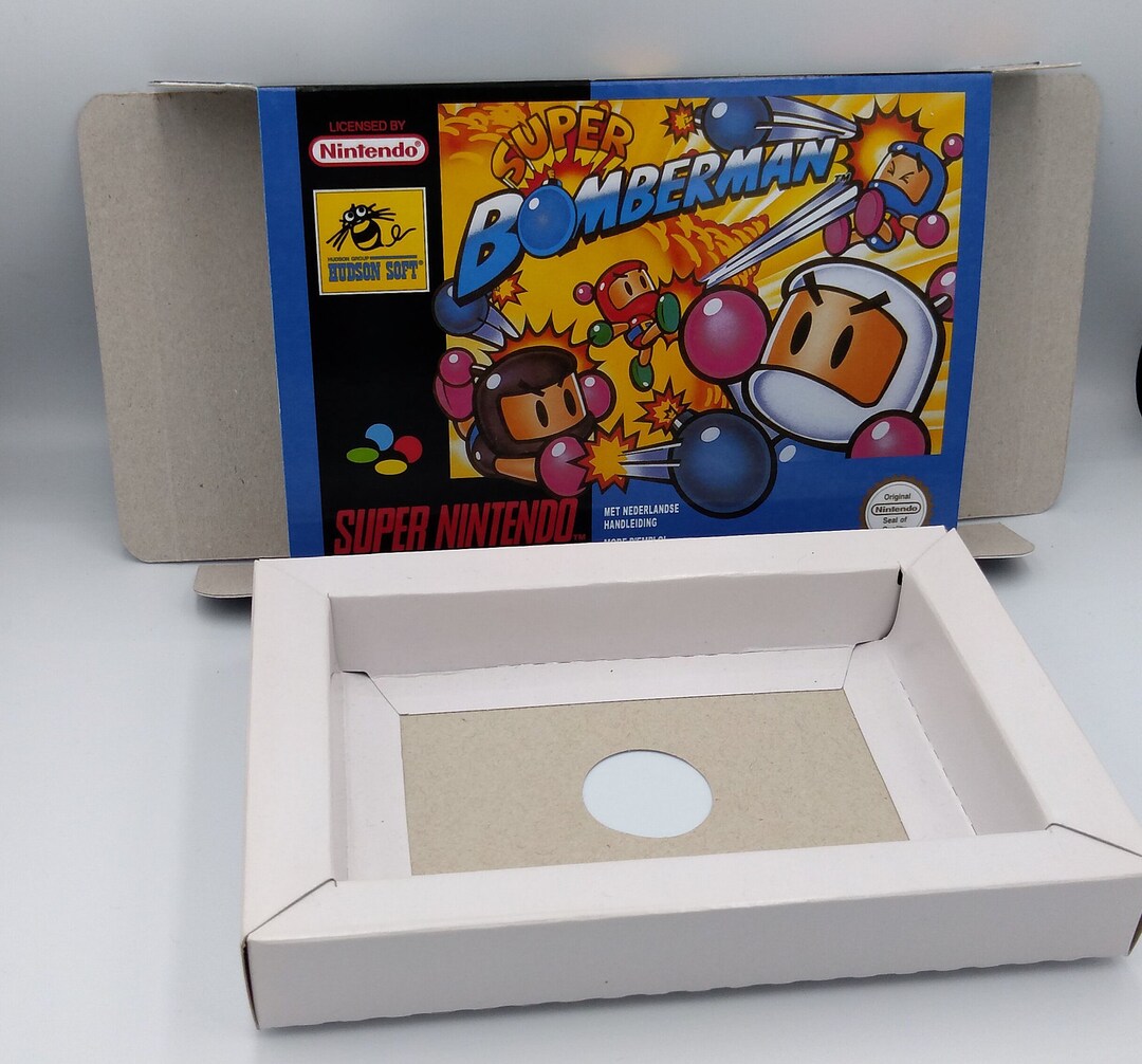 Super Bomberman - Replacement Box With Inner Tray Option - NTSC or PAL ...