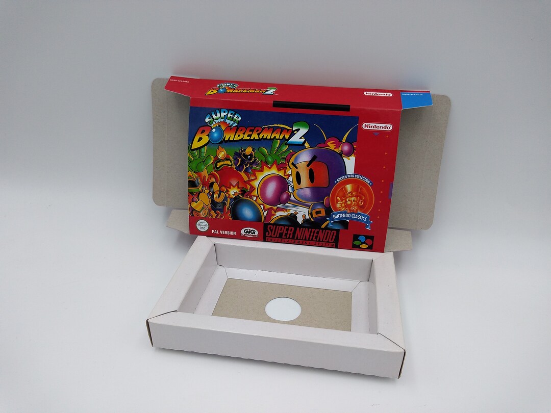 Super Bomberman 2 - Replacement Box With Inner Tray Option - SNES ...
