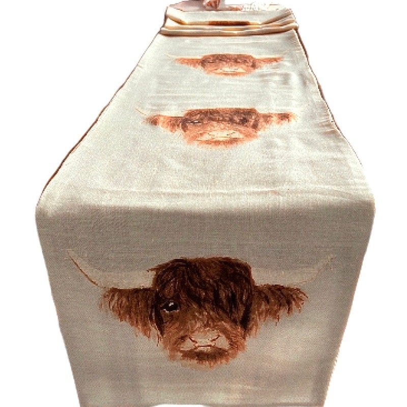 Cow Print Table Runner - Etsy