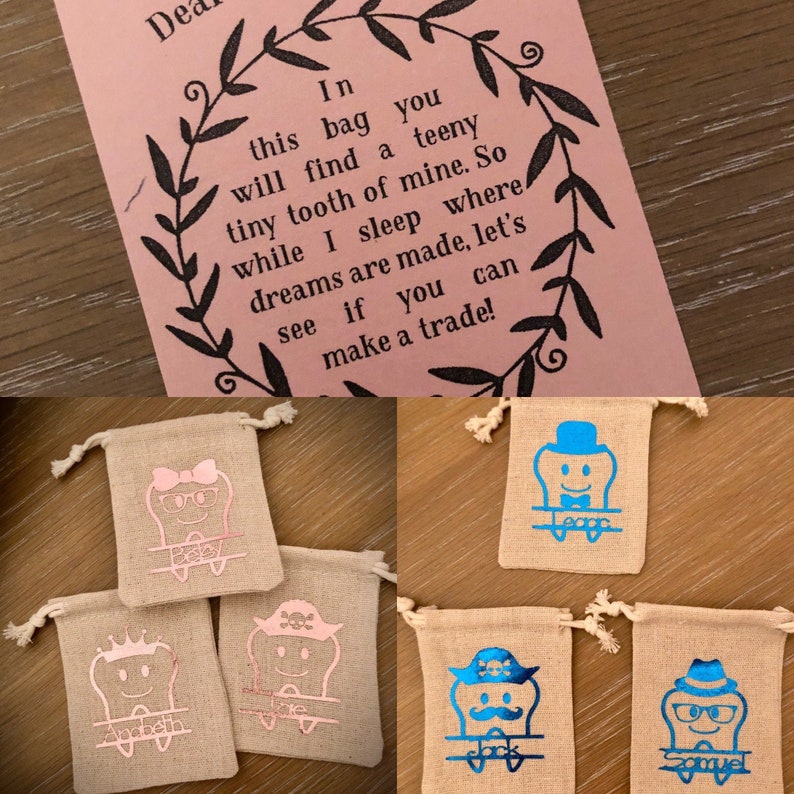 Tooth Fairy Bag With Letter for the Fairy - Etsy