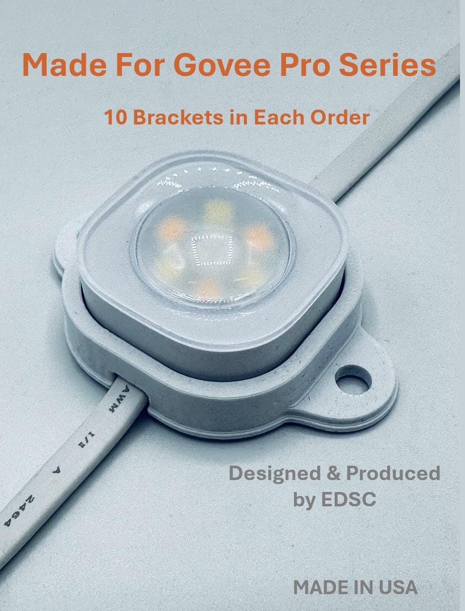 Light Brackets for Govee Pro Permanent Lights |10 Piece Quanity - Fits ...