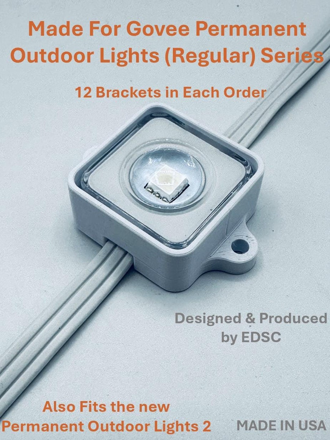 Light Brackets for Govee Permanent Lights | 12 Piece Quanity - Fits ...
