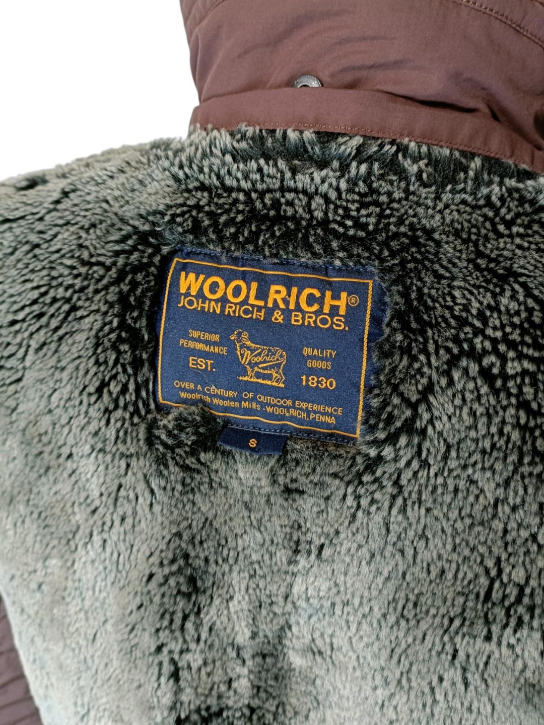 WOOLRICH Luxury Artic Mid Trench Jacket With Belt // Faux Fur Lining ...