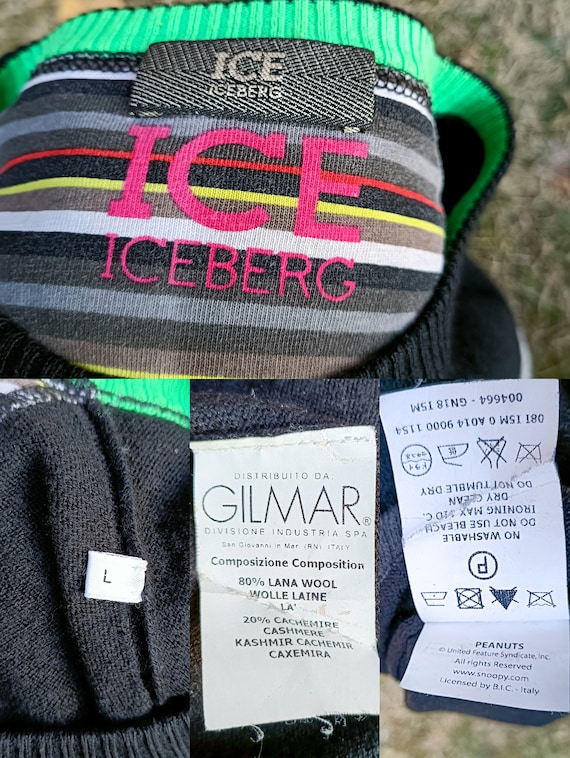 ICEBERG SNOOPY PEANUTS Wool & Cashmere Pull Sweater i… - Gem
