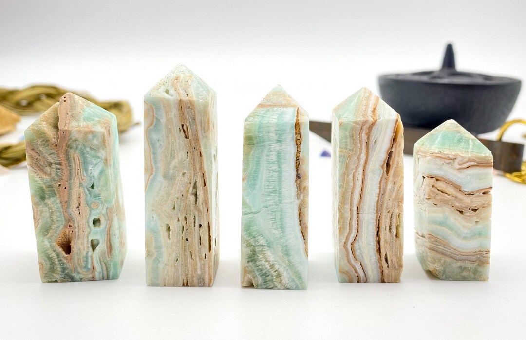 Hemimorphite Mini Towers - Transformation and Self-esteem - Etsy