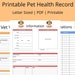 Printable Pet Health, Vaccination, and Information Record Tracker - Etsy