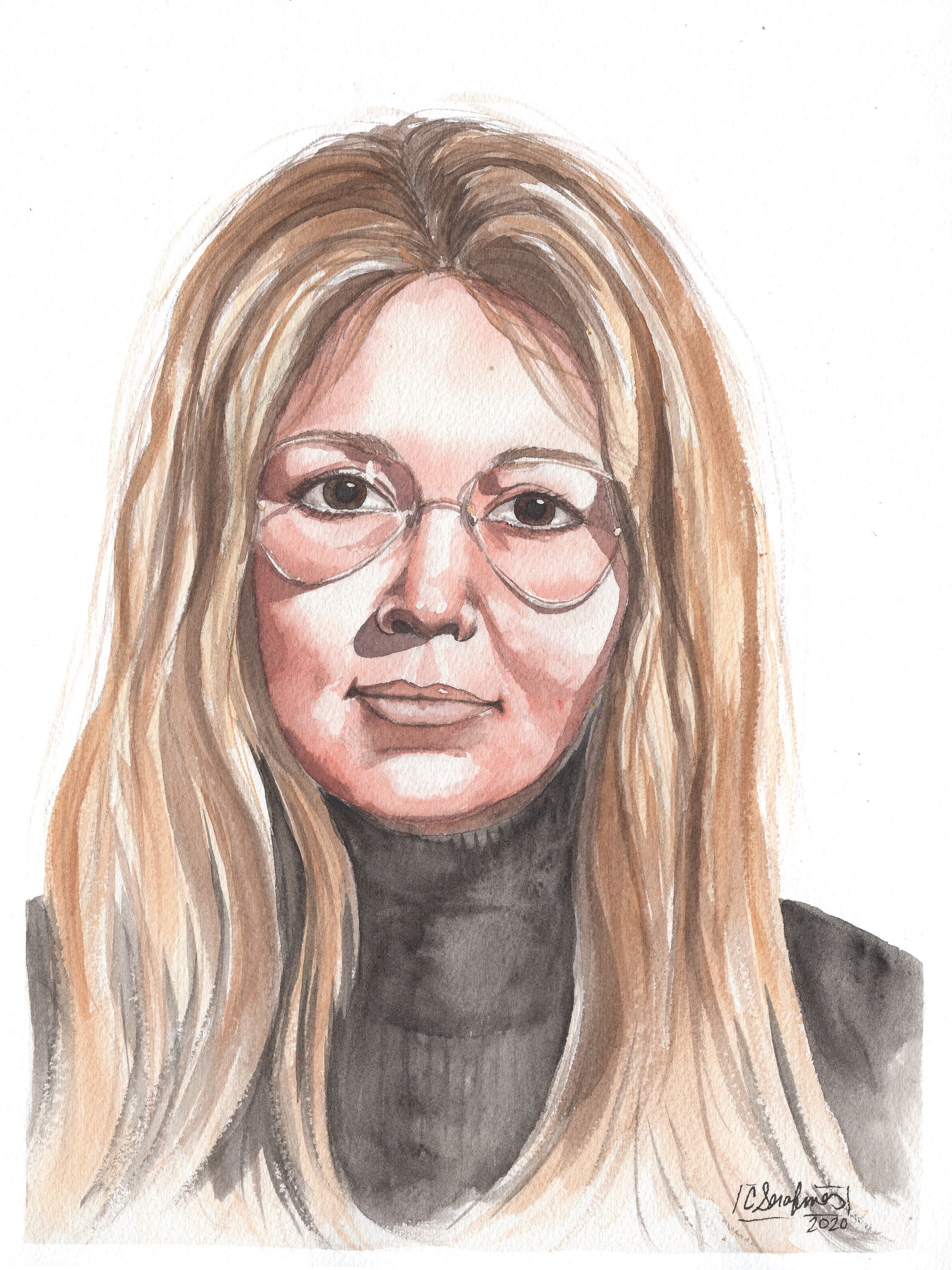 Gloria Steinem | Original Art | Original Watercolor Painting and Prints ...