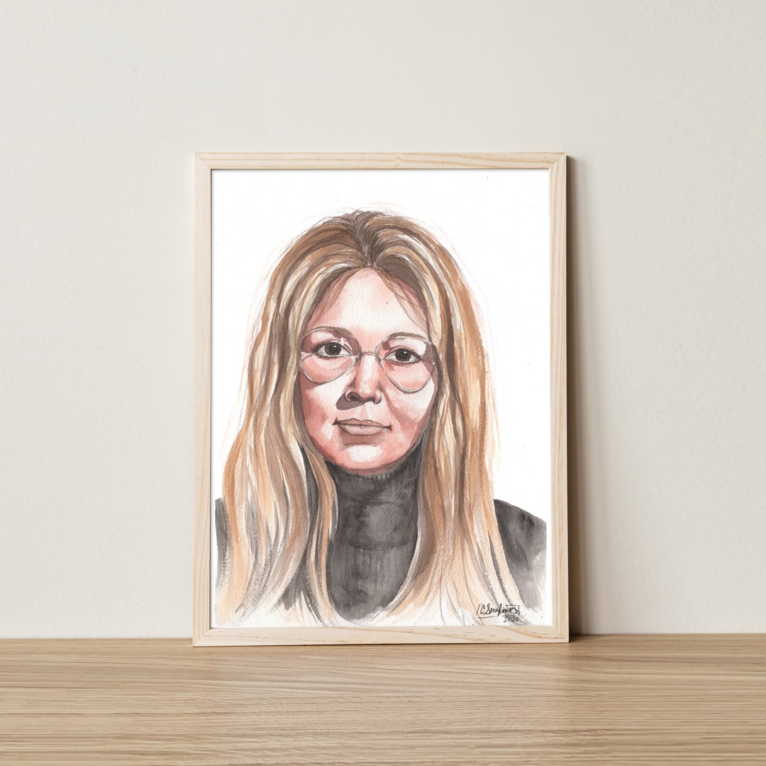 Gloria Steinem | Original Art | Original Watercolor Painting and Prints ...