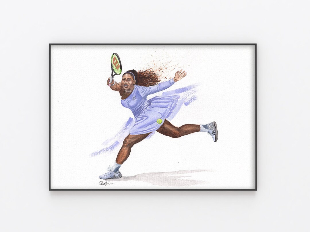 Serena Williams - Watercolor Painting - ART PRINT - Etsy