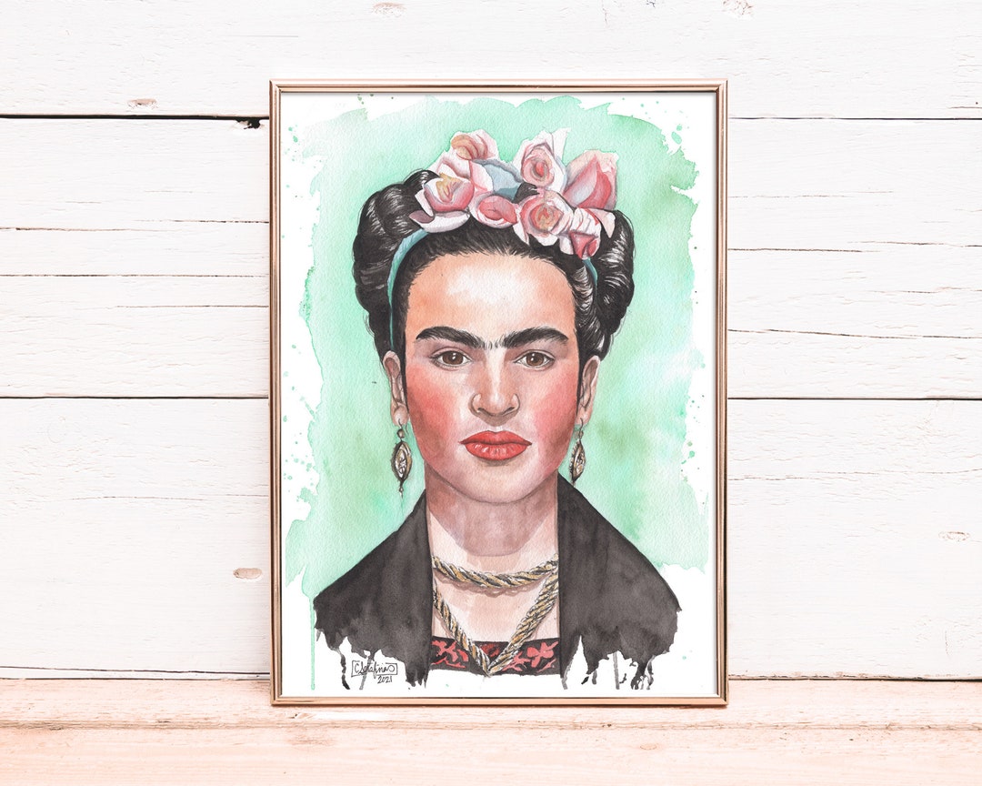 Watercolor Portrait | Frida Kahlo | Original Art | Watercolor Painting ...