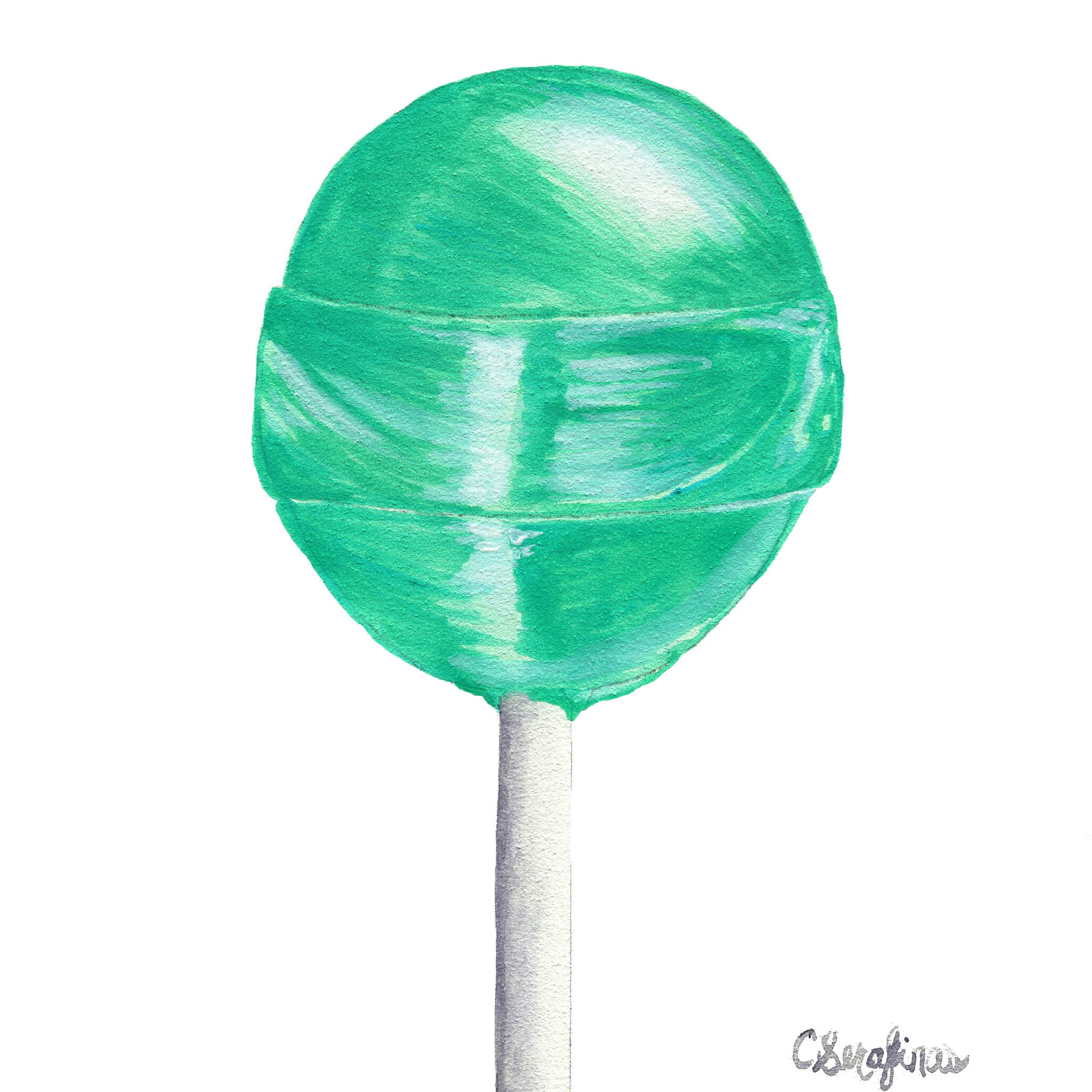 Lollipop Watercolor Paintings - ART PRINTS - Etsy