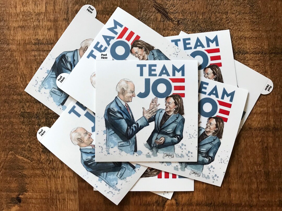 Team Joe Team Biden Stickers Vinyl Decal Original Watercolor Artwork - Etsy