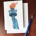 Lady Liberty | Statue of Liberty | Note Card | Greeting Card - Etsy