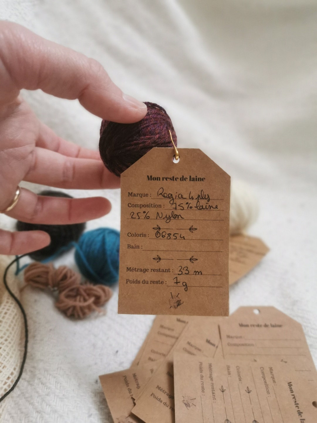 My Leftover Yarn Labels Printable PDF and PNG for Cricut - Etsy UK
