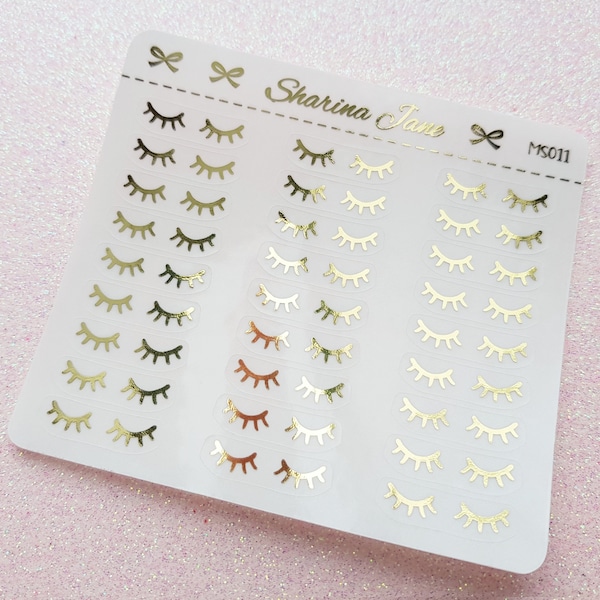 Eyelash Stickers - Etsy