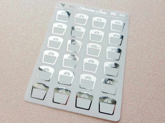 Foil Weight Tracker Bathroom Scales Icon Planner Sticker - Etsy